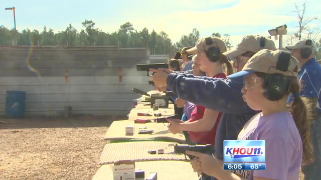 Gun Appreciation Day a big draw at Conroe firing range | khou.com
