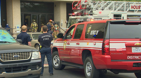 AT&T building evacuated after 2-alarm fire | khou.com