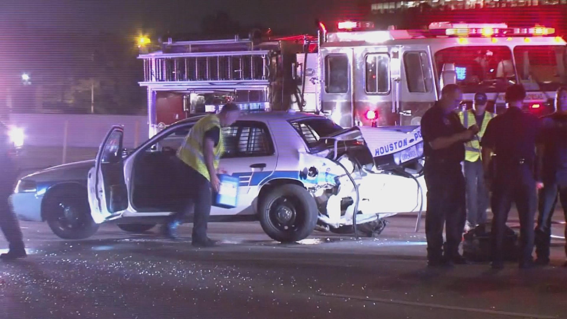 HPD: Sleepy driver slams into officer's patrol car on Katy Freeway ...