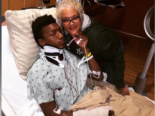 Football star fractures neck, back days before college signing | khou.com