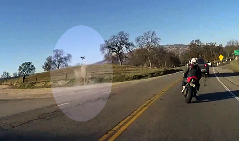 Watch: Crash sends motorcyclist flying off bike | khou.com