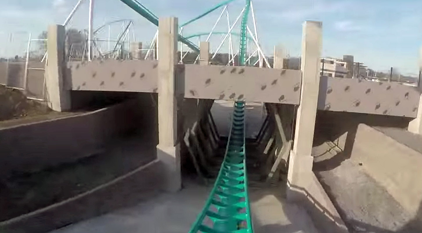 Watch wild test run of world's largest giga coaster | khou.com
