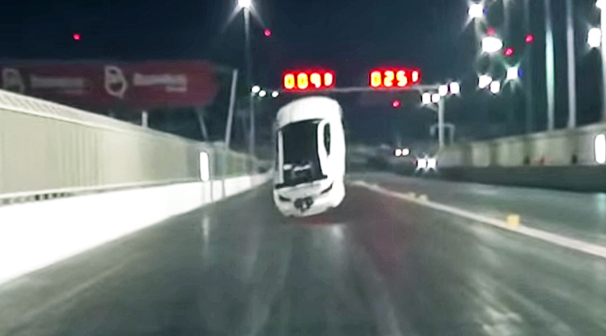 Watch: Lexus takes off like an airplane during drag race | khou.com