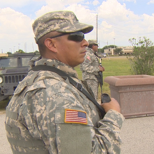 Armed guards protecting Texas armories and recruiting centers | khou.com