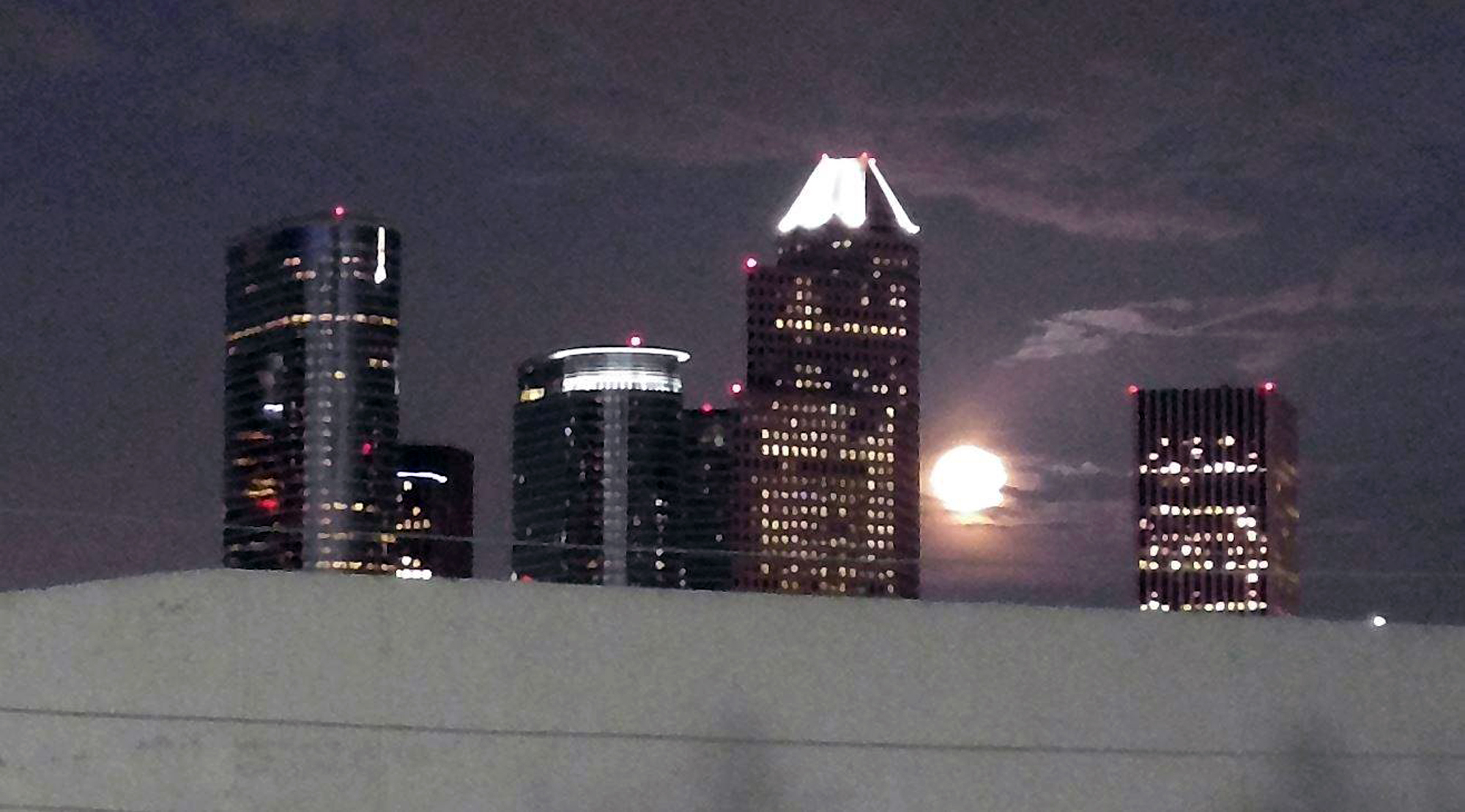 Viewer Photos: Rare 'strawberry moon' over Houston | khou.com