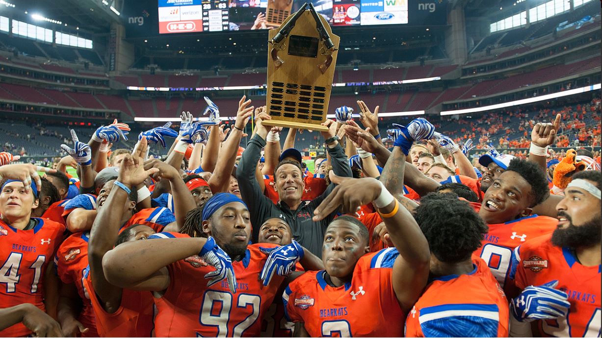 Sam Houston drills SFA 63-28, wins Battle of the Piney Woods at NRG ...