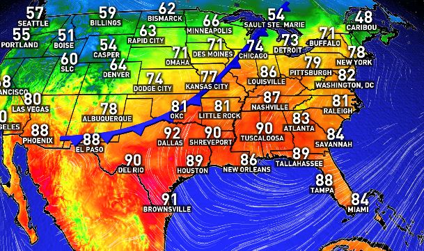 Wimpy cold front. Don't get too excited. | khou.com