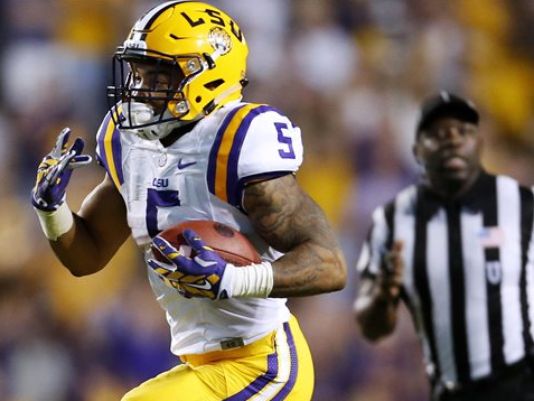 LSU, Guice stuff A&M full of yards in 54-39 victory | khou.com