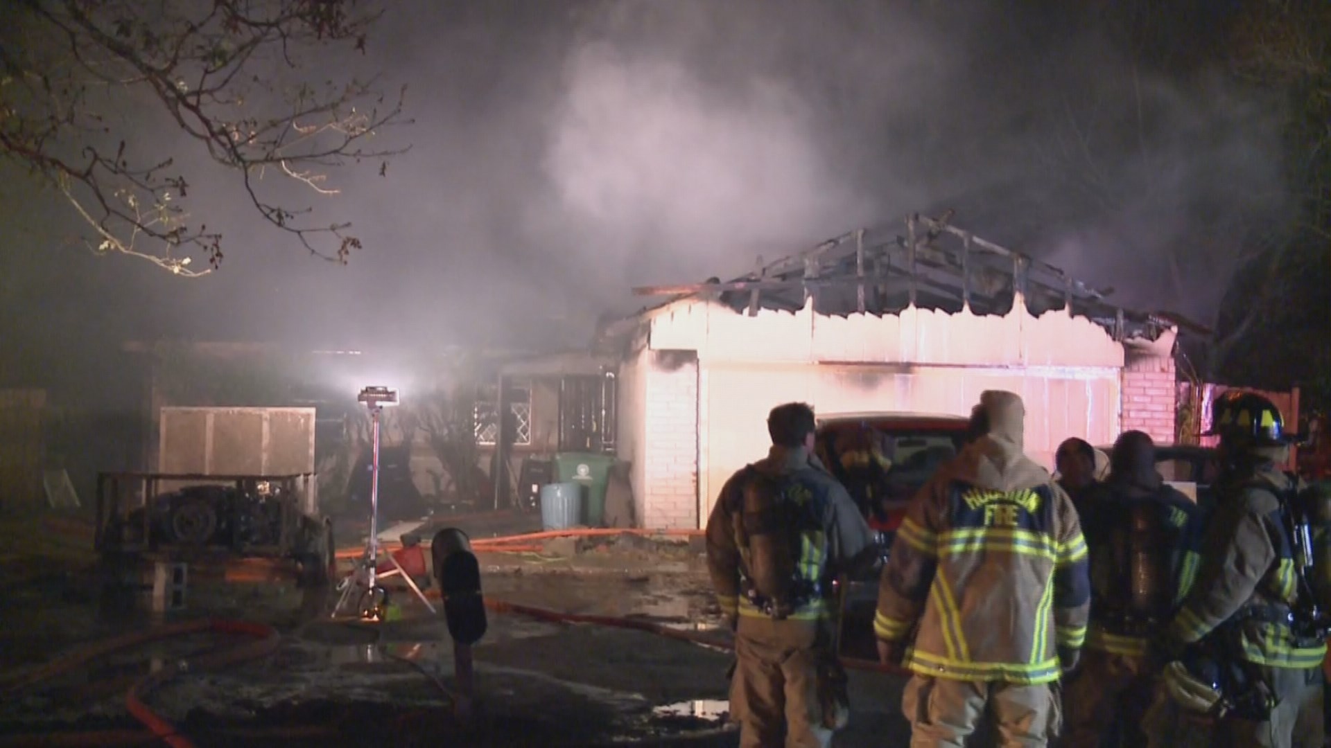 Family safe after overnight house fire in NE Houston | khou.com