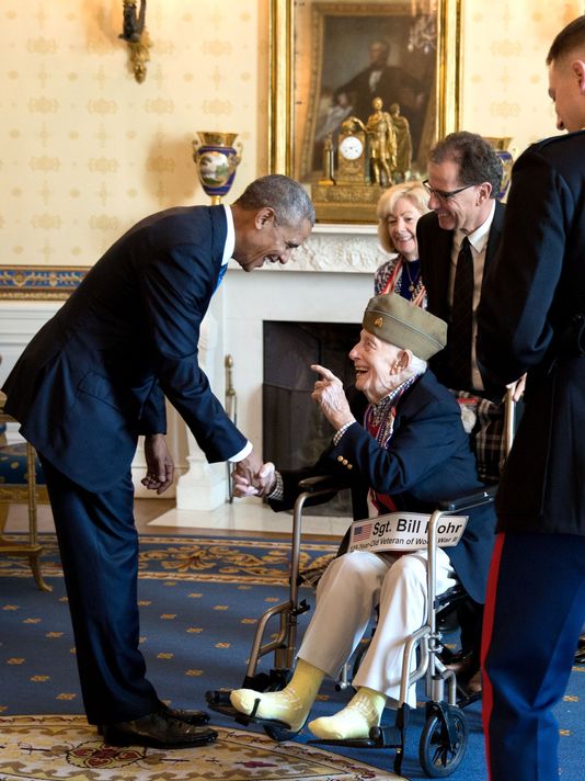 World War II veteran who met Obama dies at 108 | khou.com