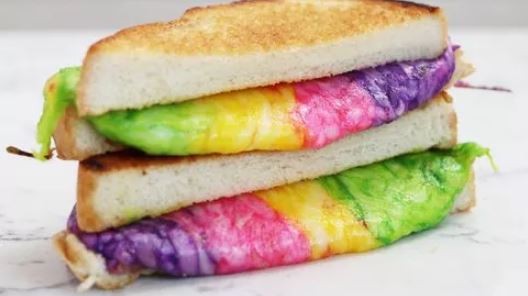 It's National Grilled Cheese day! Here's how to make a rainbow sandwich ...