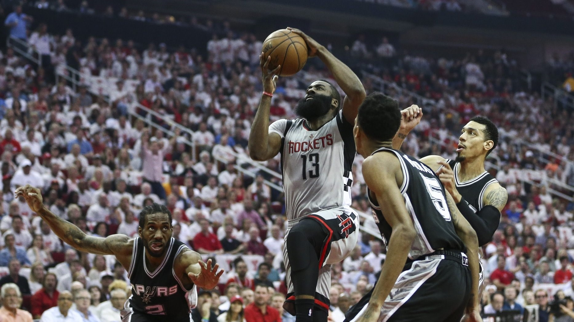 Harden, Rockets rout Spurs 125-104 to tie series | khou.com