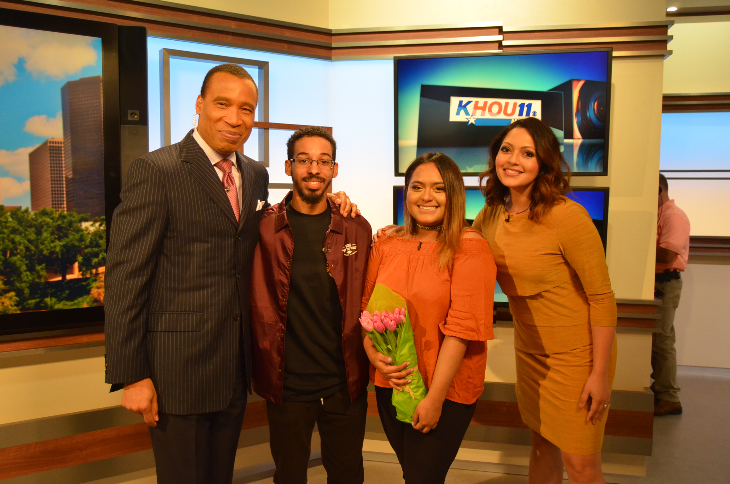 Photos: Couple behind viral romantic blunder visits KHOU 11 | khou.com